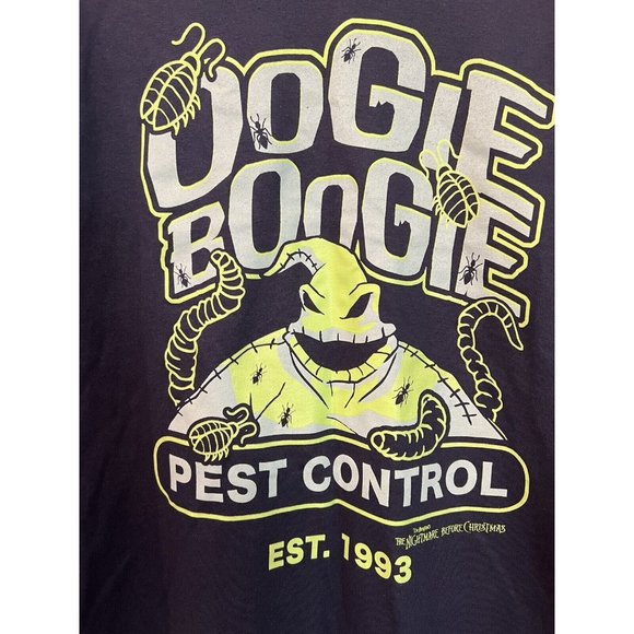 Disney | Shirts | Disney Parks Oogie Boogie Pest Control Tshirt Glow In ...